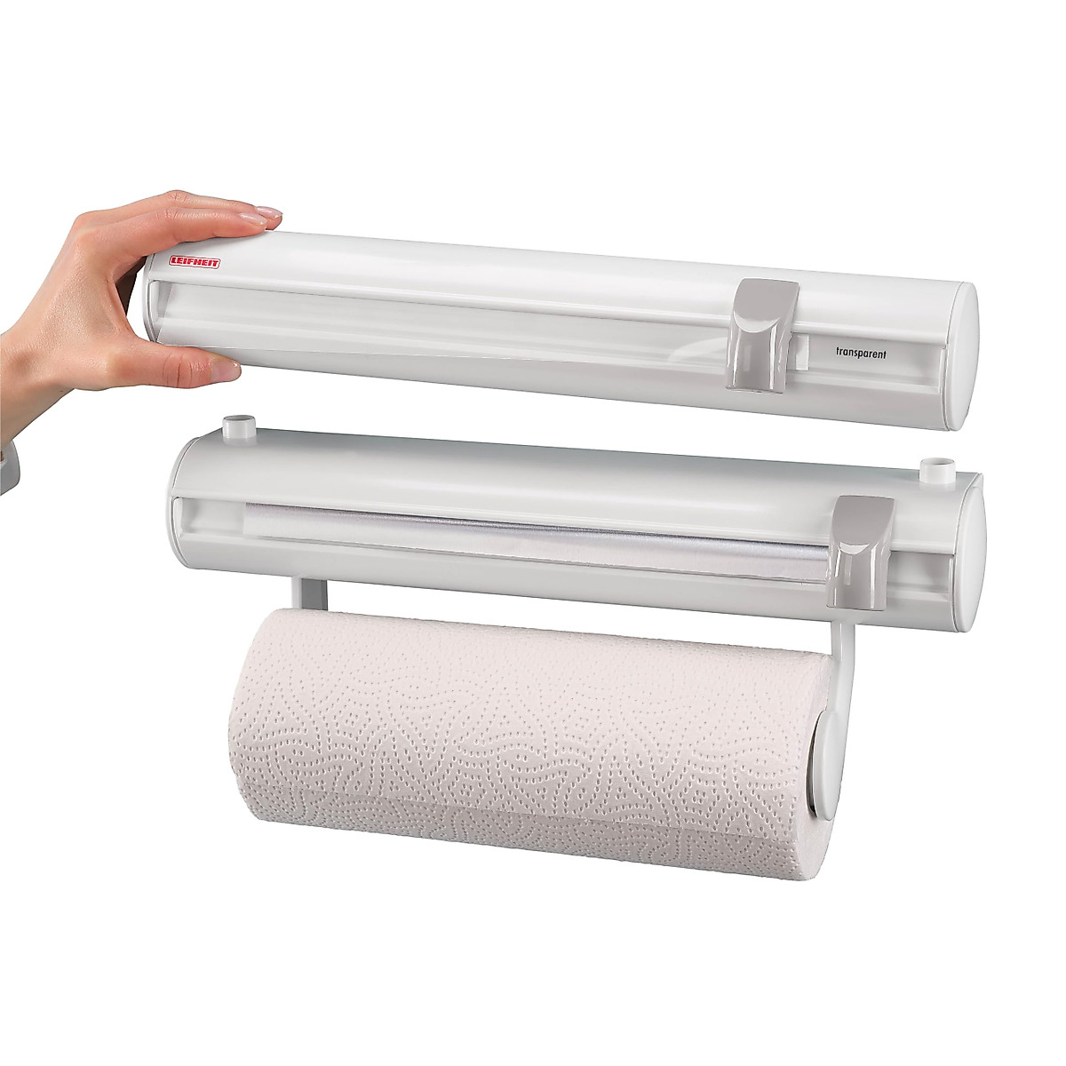 Leifheit Parat F2 2046398 Plastic Holder Dispenser, White