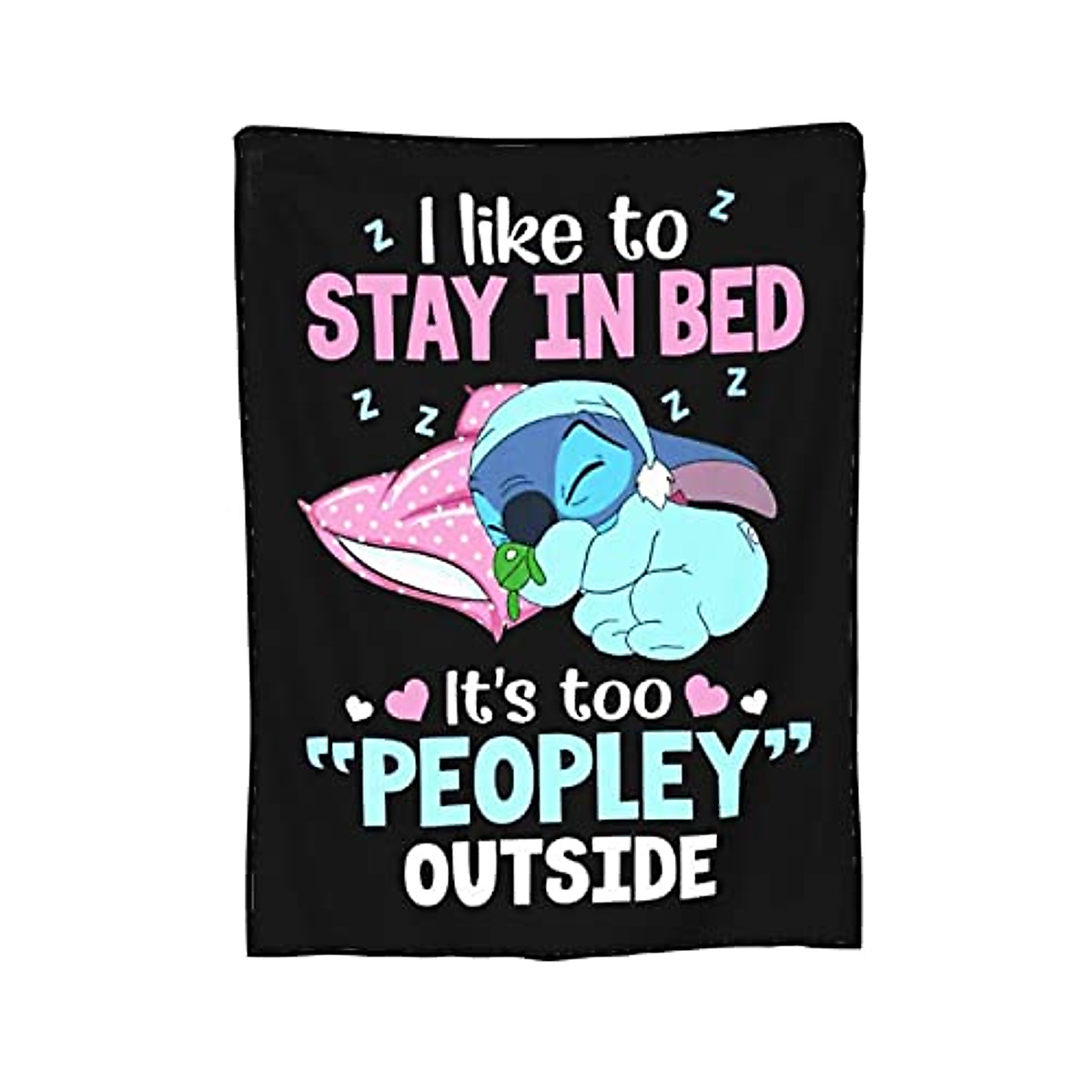 MANMAT Cartoon Throw Blanket Lightweight Cozy Couch Bed Super Soft and Warm Flannel Fleece Microfiber Throws Blankets for All Seasons 50''x40''