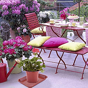 YARNOW Water Indoors Office Plant Square Plate Red Living Pot Indoor Flowerpot Bonsai Plants Outdoor Drips Tray, Decor Holder Potted for Gardening Balcony Round Tray Round Tray Round Tray