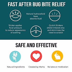 Bug Bite Itch Relief Patch FSA Eligible, Summer Travel Essentials for Kids, Mosquito Bug Bite Thing Suction Tool Alternative, Summer Camp Essentials Itch Relief, Baby hydrocortisone Cream Alternative