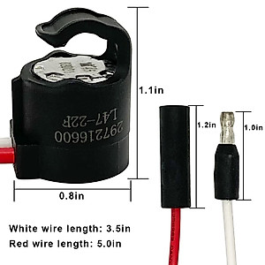 297216600 Refrigerator Defrost Thermostat Replacement Part Compatible with Frigidaire Electrolux Refrigerator/Kenmore Freezer Thermostat, Replaces AP4374171 PS2350702 1483781 216731000 216872200