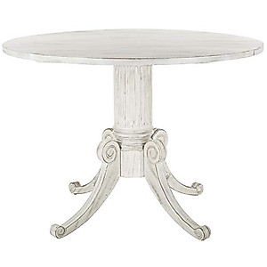 Safavieh Home Forest Traditional Antique White Drop Leaf Dining Table