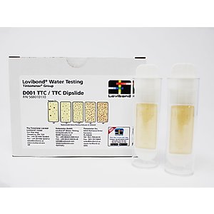 Lovibond 56B010110 Dipslide: D001 TTC/TTC, Total Viable Count (TVC) in Waters and Surfaces, 10/pk