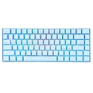 BTIHCEUOT Gaming Keyboard 82 Keys Wireless 2.4G 1800mAh Battery Ergonomic Design Mechanical Keyboard for Laptop Desktop Computer