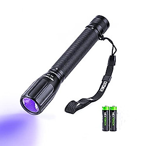 NEXTORCH 405nm uv Light UV Led Blacklight Flashlights Detector Ultraviolet Pocket-Size LED Torch for Pets Urine and Stains Find Stains on Carpet, Rugs 3D Printed Resin C2UV (405nm UV)