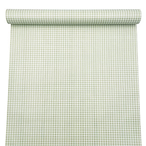 Yifely Green & White Checkered Pattern Tabletop Protect Paper Self-Adhesive Shelf Liner Coat Locker Decor 17.7 Inch by 9.8 Feet