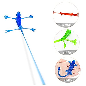 NUOBESTY 240 pcs Stretchable Hands Game Frogs Tricky Crawlers Climbers Flying Wall Funny New Children Man Spider Toys Including Christmas Party Elastic Boys Sticky Girls Fun Crawler