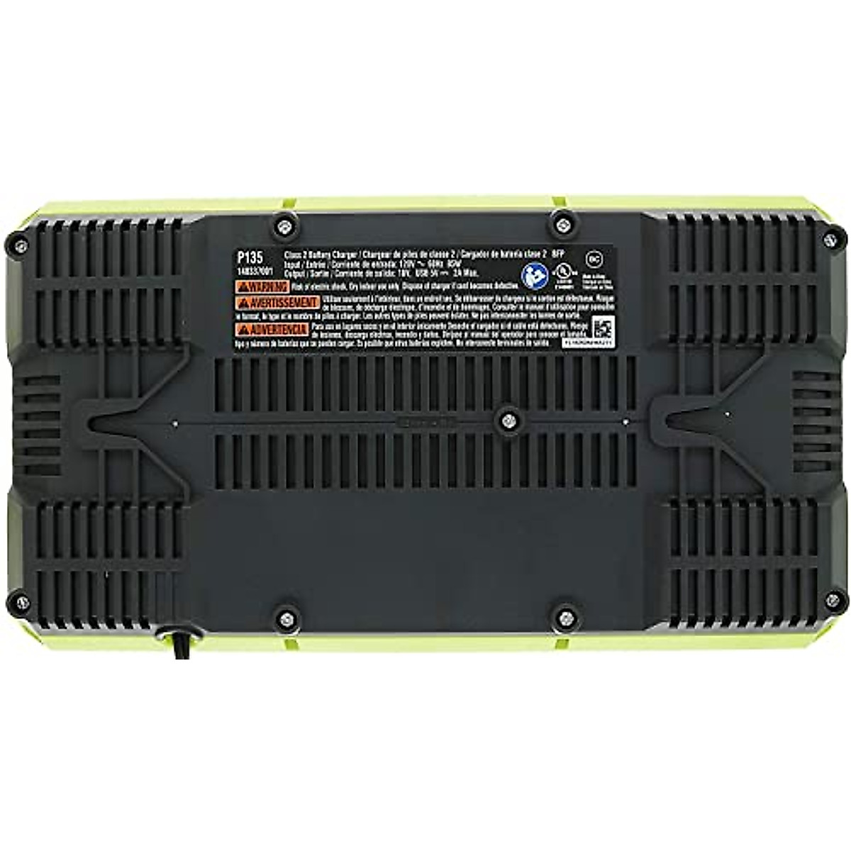 Ryobi 18-Volt ONE+ Super Charger Kit with 2 Batteries - P1820 - (Bulk Packaged)