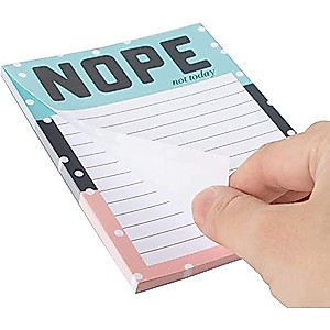Paper Junkie to Do List Notepads with Fun Messages (4 Pack, 50 Sheets)