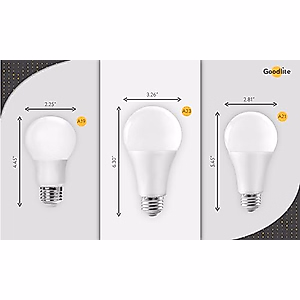 Goodlite A23 LED Light Bulb 27 Watt (225 Watt Equivalent) - Dimmable, High Output 4000 Lumens, Warm White 3000K (30K), Indoor and Outdoor, UL Listed, Long Lasting 10,000 Hours, 1 Count (G-20205)