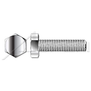(10 pcs) M24-3.0 X 170mm, DIN 933 / ISO 4017, Metric, Hex Head Cap Screws Bolts, Full Thread, A2 Stainless Steel