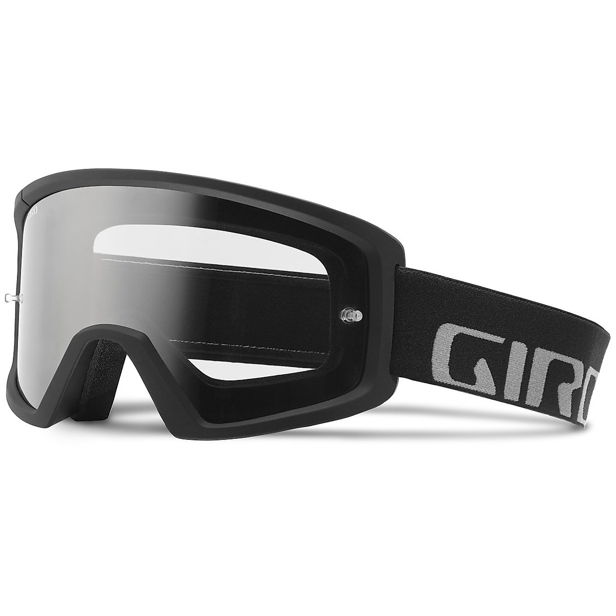 Giro Blok MTB Bike Goggles - Black/Grey Frame with Smoke/Clear Lens