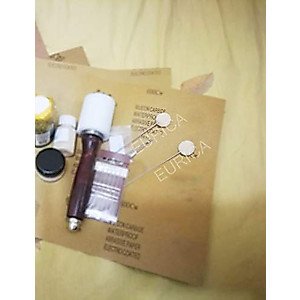 (50 Pack) Wool Daubers Leather Dye Leather Tool Wool Balls Brush Leathercraft Tools and Supplies Leather Crafting Tools Leather Craft Sponge Daubers with Metal Handle for DIY