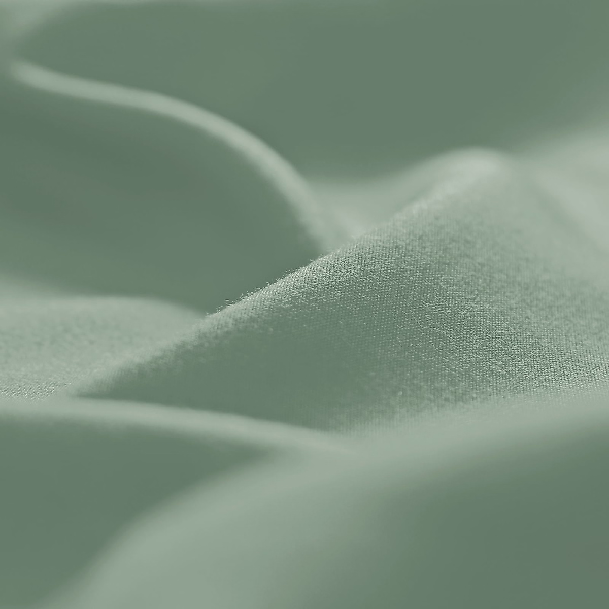 CozyLux Hotel Luxury Full Bed Sheets Set - 1800 Series 4-Piece Embroidered Microfiber Sheets, Double Brushed, 16" Deep Pocket, Soft and Wrinkle-Resistant, Sage Green