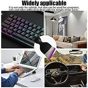 Pincuttee Car Interior Cleaning Tool,Car Detailing Brush,Soft Hair Removal Brush,Car Cleaning Brushes Duster,Universal Car Brush Tool for Dust Clean(Purple,1PC)