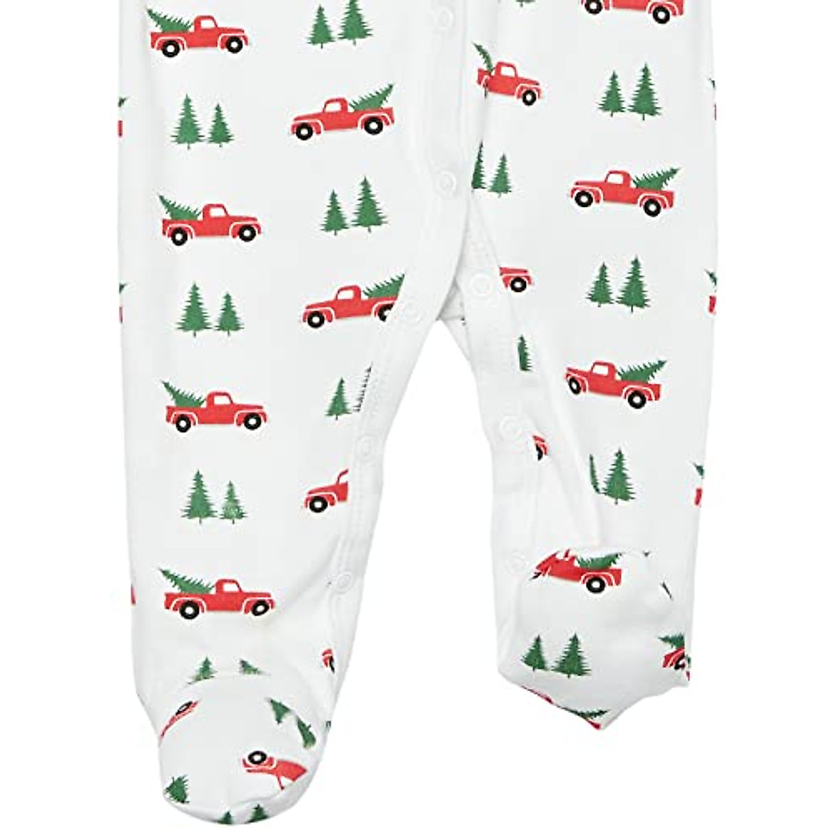 Hudson Baby Unisex Baby Cotton Sleep and Play Coverall, Christmas Tree, 0-3 Months 3M US