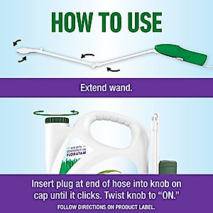 Roundup for Lawns₄ Ready-To-Use (Southern) - All-in-One Weed Killer for Lawns, Extended Reach Wand, 1 gal.