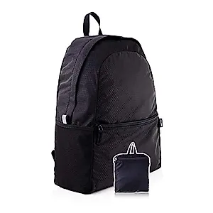 Peak Gear Foldable Backpack - Compact Packable Day Pack - Includes Lifetime Lost & Found ID