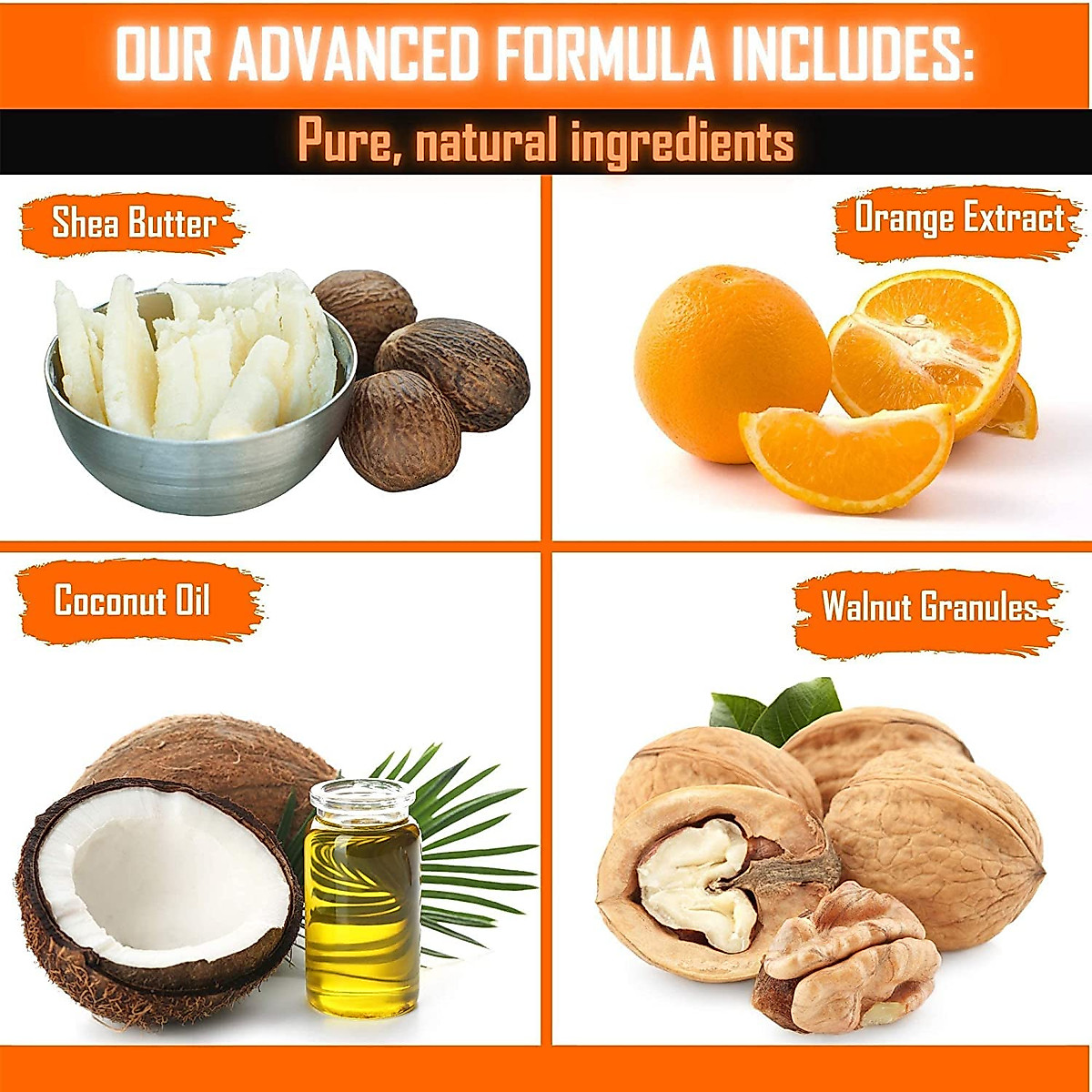 Tame the Wild Orange Walnut Beard Soap - Natural Beard Wash - Beard Shampoo & Conditioner - Mens Exfoliating Face & Body Scrub - Made of Shea Butter & Coconut Oil - 1 5oz Bar - Father's Day Gift