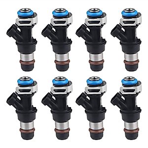 JDMON Fuel Injectors Compatible with Chevy Silverado 1500 2500 3500 Tahoe Express GMC Sierra 1500 2500 3500 Yukon Savana 4.8L 5.3L 6.0L 2001-2006 Replace 17113553 FJ315 17113698 8pcs