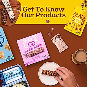 MadeGood Healthy Snacks Variety Pack, 40 Ct - Organic Assortment of Granola Bars, Granola Mini Snack Packs, Crispy Squares; Individually Wrapped Snacks