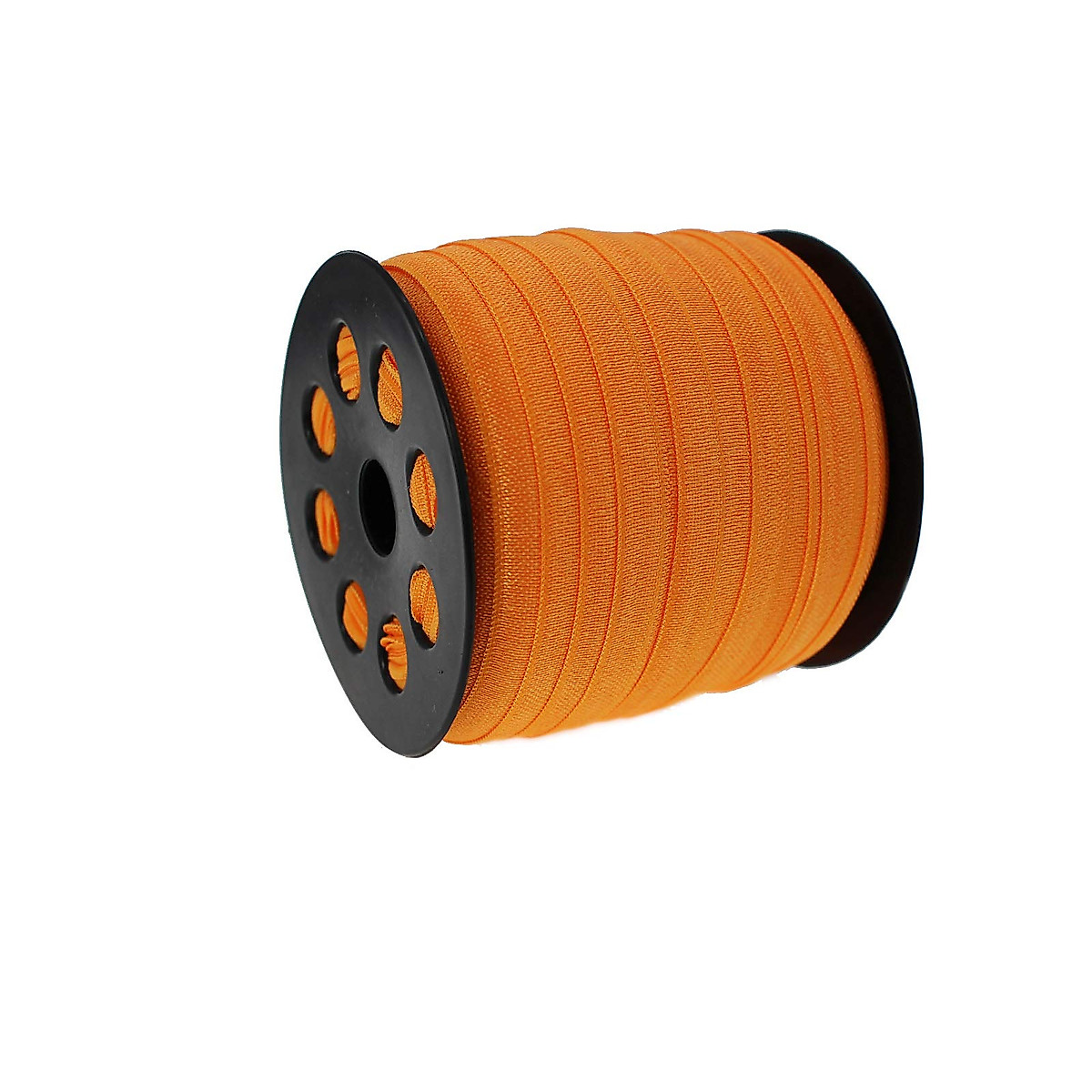 JESEP Orange Fold Over Elastic 5/8 inch 15mm Elastic Bands for Sewing 40 Yards Wide Elastic Headbands Stretchy Ribbon for Crafts-Elastic Straps Trim for Girls Hair Ties-Bow-DIY Projects-Clothes