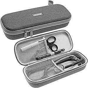 ButterFox Semi Hard Stethoscope Carry Case, fits 3M Littmann Stethoscope and Other Accessories (Grey)