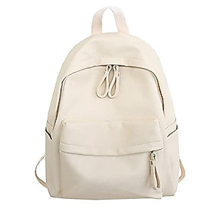 DINGZZ Fashion Women Backpack Soft Leather School Bag Teenage Girls Boys Travel Double Shoulder Bags (Color : E, Size : 30 * 16 * 40CM)