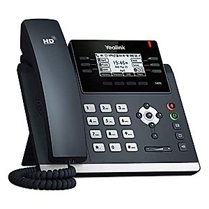 Yealink SIP-T42S 12 Lines. 2.7-Inch Graphical Display. Dual-Port Gigabit Ethernet, 802.3af PoE, Power Adapter Not Included