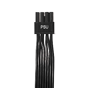 18AWG PCIE Cable for Seasonic, 65CM Male to Male PSU 8 Pin to 8 & 6+2 Pin GPU Power Cable for Seasonic Focus Prime ASUS ROG Thor Strix Modular Power Supply (65cm+15cm)