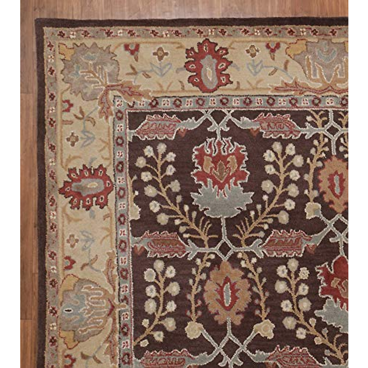 Old Hand Made Barista Floral Traditional Persian Oriental Woolen Area Rugs (9'x12')