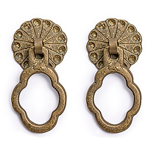 Hardware Philosophy Sparrow Tail Brass Hardware Pulls 2.4" - Set of 2