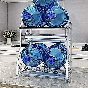 Plate Rack Dish Drainer Rack 2/3-Layer Kitchen Supplies Storage Draining with Chopsticks/Knives/Cutting Board Holder Pan Plate Holder (Color : Silver, Size : 2-Tier)