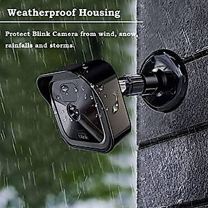 Blink Outdoor Camera Housing and Mounting Bracket, Weatherproof Protective Cover and 360 Degrees Adjustable Mount with Blink Sync Module 2 Outlet Mount for Blink Home Security System (3 Pack)