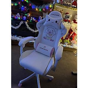 Gaming Chair Girls Cute Computer Armchair Office Home Lifting Adjustable Chair