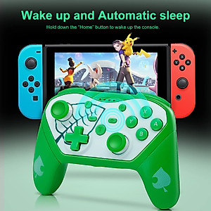 Switch Controller,Wireless Pro Controller for Switch/Switch Lite/OLED with Hardshell Carry Case, Switch Remote Gamepad with Joystick,NFC,Home Wake-Up,Support Gyro Axis,Turbo and Dual Vibration