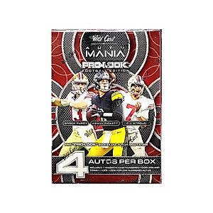 2022 Wild Card Auto Mania Pro Look Football Retail Edition Box Brock Purdy RC 4 Autographs Per Box