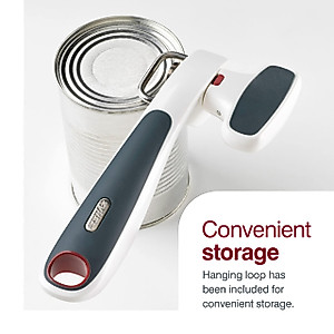 Zyliss Safe Edge Can Opener - Manual Can Opener with Lid Grippers - Safety Can Opener for Smooth Edges - Left- and Right-Handed Can Opener - Handheld Kitchen Tool - Gray