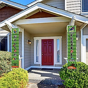 Football Party Banner Football Party Decorations Welcome Porch Sign for Football Theme Festival Birthday Baby Shower Decoration