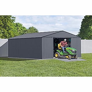 Arrow Classic Metal Shed, 14 x 17, Charcoal