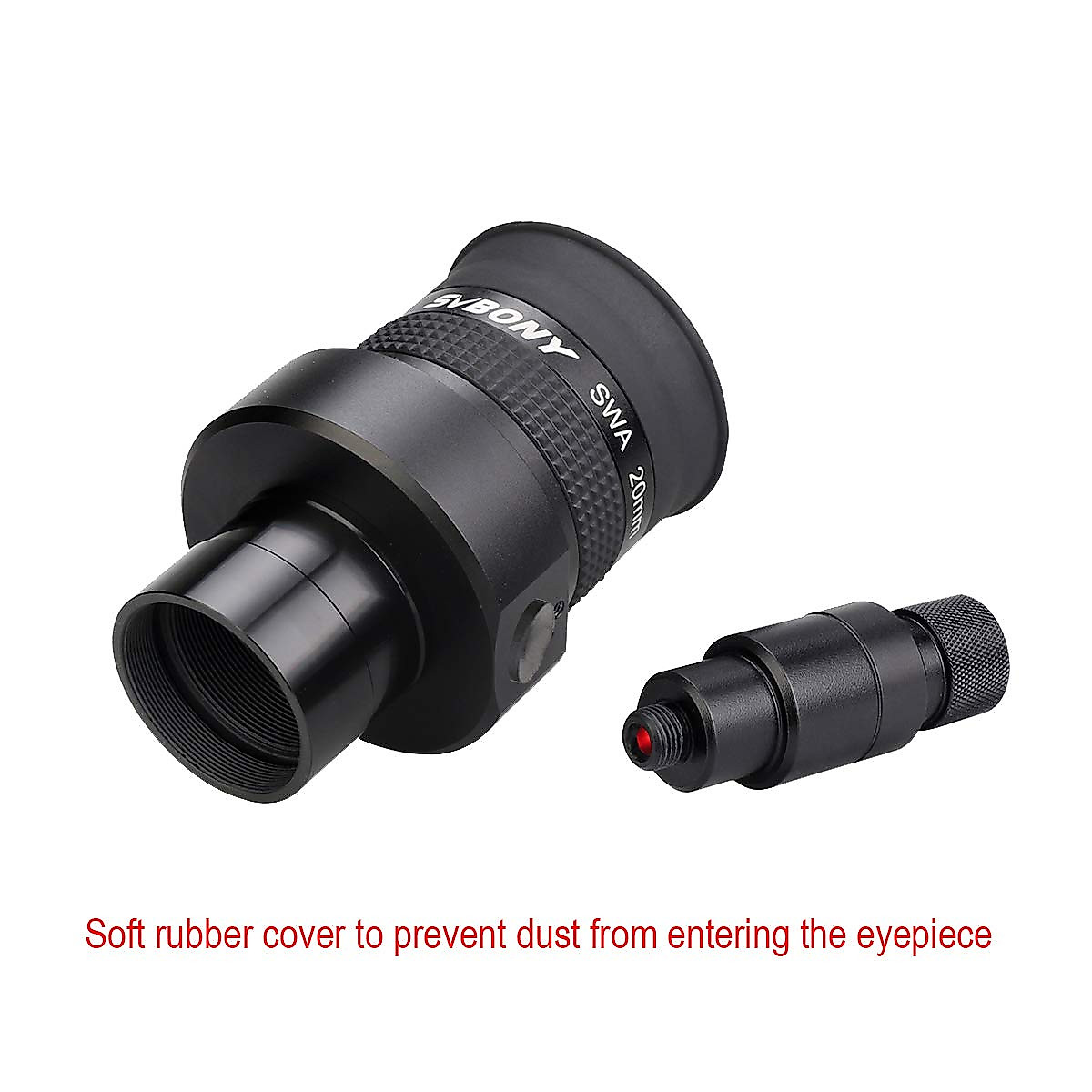 SVBONY SV152 Reticle Eyepiece 1.25 Inch Crosshair Eyepiece 20mm Illuminated Centering Telescope Eyepiece SWA 70 Degree Adjustable Telescope Accessory for Perfectly Guided Star Astrophotography