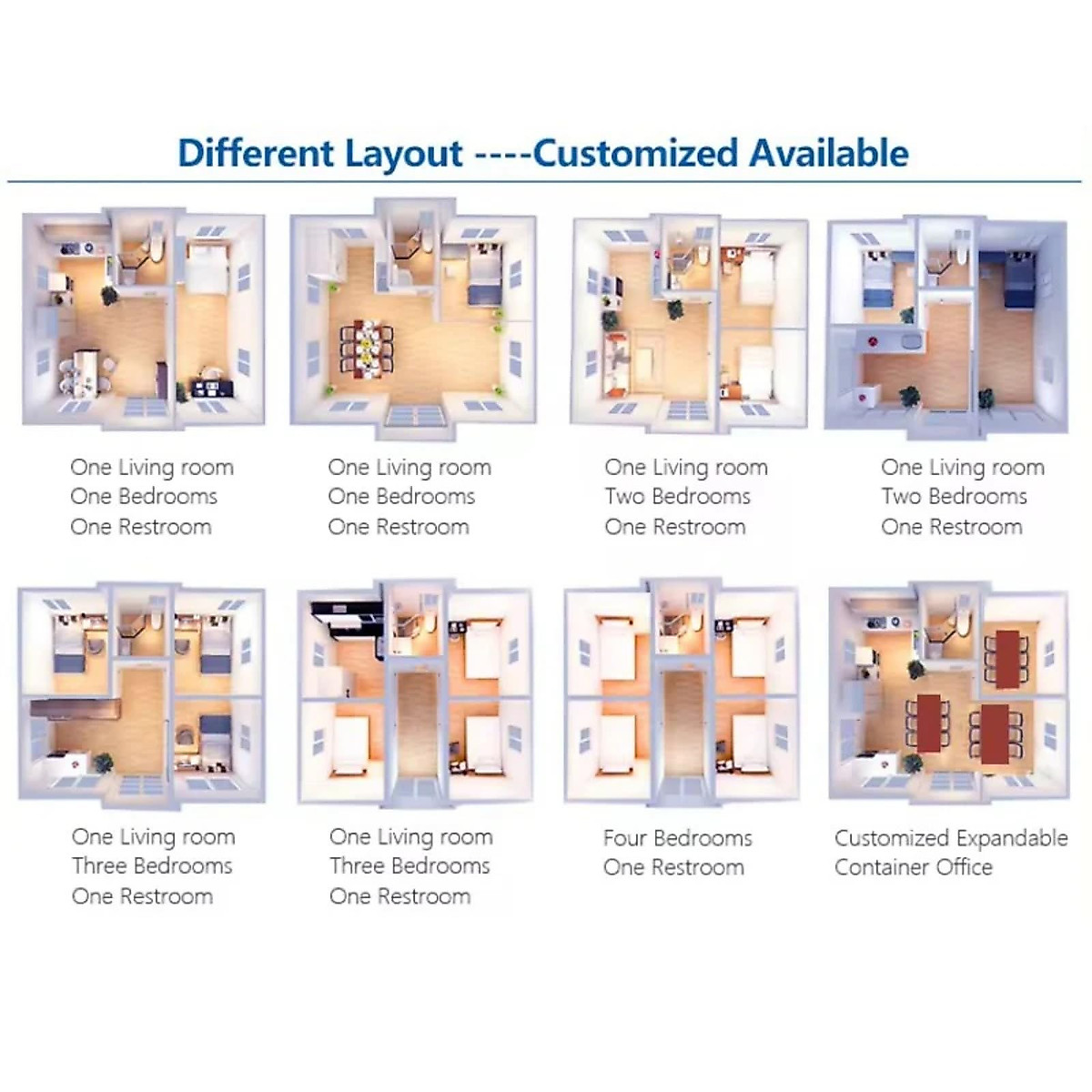 Foldable House Prefab Modular House Prefab Home 20 Ft 40 Ft Folding Expandable Container Houses 2 Bedroom Prefabricated House