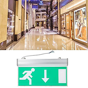 Acrylic LED Emergency Exit Lighting Sign Safety Evacuation Indicator Light 110-220V