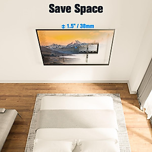 Mounting Dream TV Mount for Most 37-70 Inch TV, Universal Tilt TV Wall Mount Fit 16", 18", 24" Stud with Loading Capacity 132lbs, Max Vesa 600 x 400mm, Low Profile Flat Wall Mount Bracket