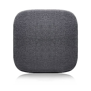 ZIBENE Stool Cushions Square 16 Inch, Seat Pads for Counter Stools, Dining Room Chair Cushions Non Slip Rubber Back, 4cm/1.6 in Thick Memory Foam Seat Cushion for Bar, Bistros, Café Dark Grey