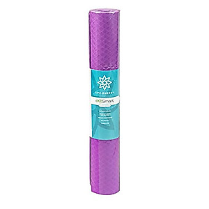 Life Energy 4mm TPE EkoSmart Yoga Mat - Yoga Repeat, Purple