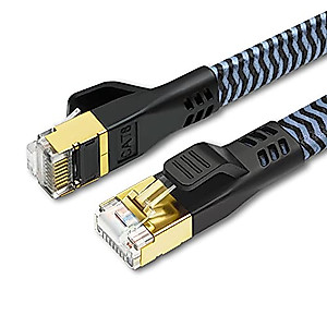 Yauhody CAT 8 Ethernet Cable 6ft (2 Pack), High Speed CAT8 Cable for Gaming 40Gbps 2000MHz, Durable Braided Internet LAN Network Patch RJ45 Cord Shielded for PS5/Router/Modem/PC/TV