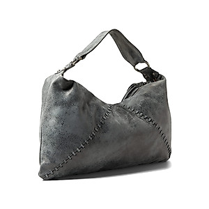HOBO Paulette Handbag For Women - Premium Leather Construction With Two-Way Zipper Closure, Gorgeous and Stylish Handbag Grey One Size One Size