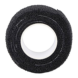 Adherent Wrap, 1 Inch X 2 Yards Waterproof Self Adhesive Bandage Wrap for Men Women for Fingers for Sports Injury Black