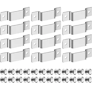 Metal Tape Measure Holder Clip, Small Tool Belt Tape Measure Holder Metal Belt Clip with Rivets for Drill, Measurement Tape, Leather Pocket Tool(12 Pcs)